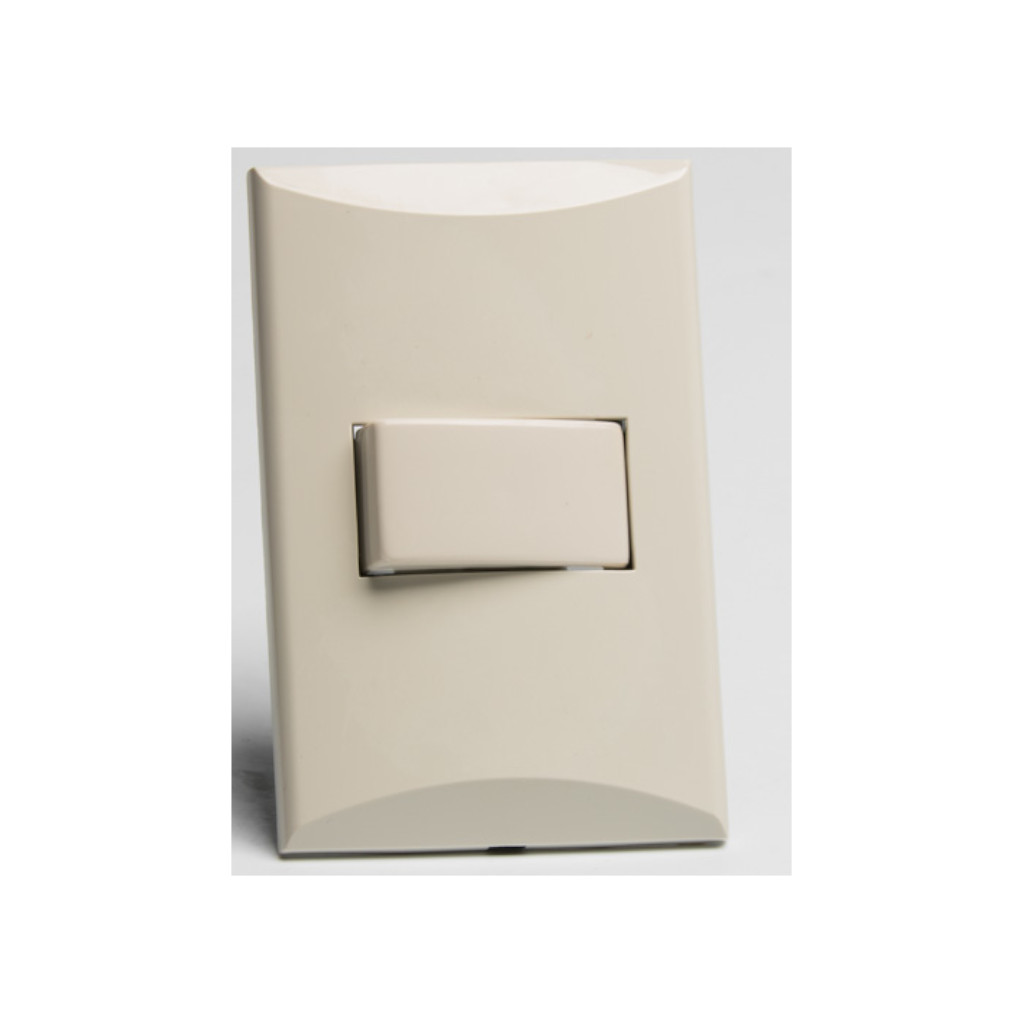 [SW023] SWITCH SENCILLO 15A 125V BEIGE PLATA EAGLE | CELASA