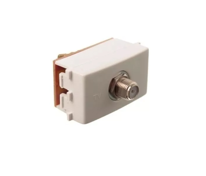 [TS104] ARMADURA PARA TV COAXIAL 1 MODULO BEIGE TECLASTAR | CELASA